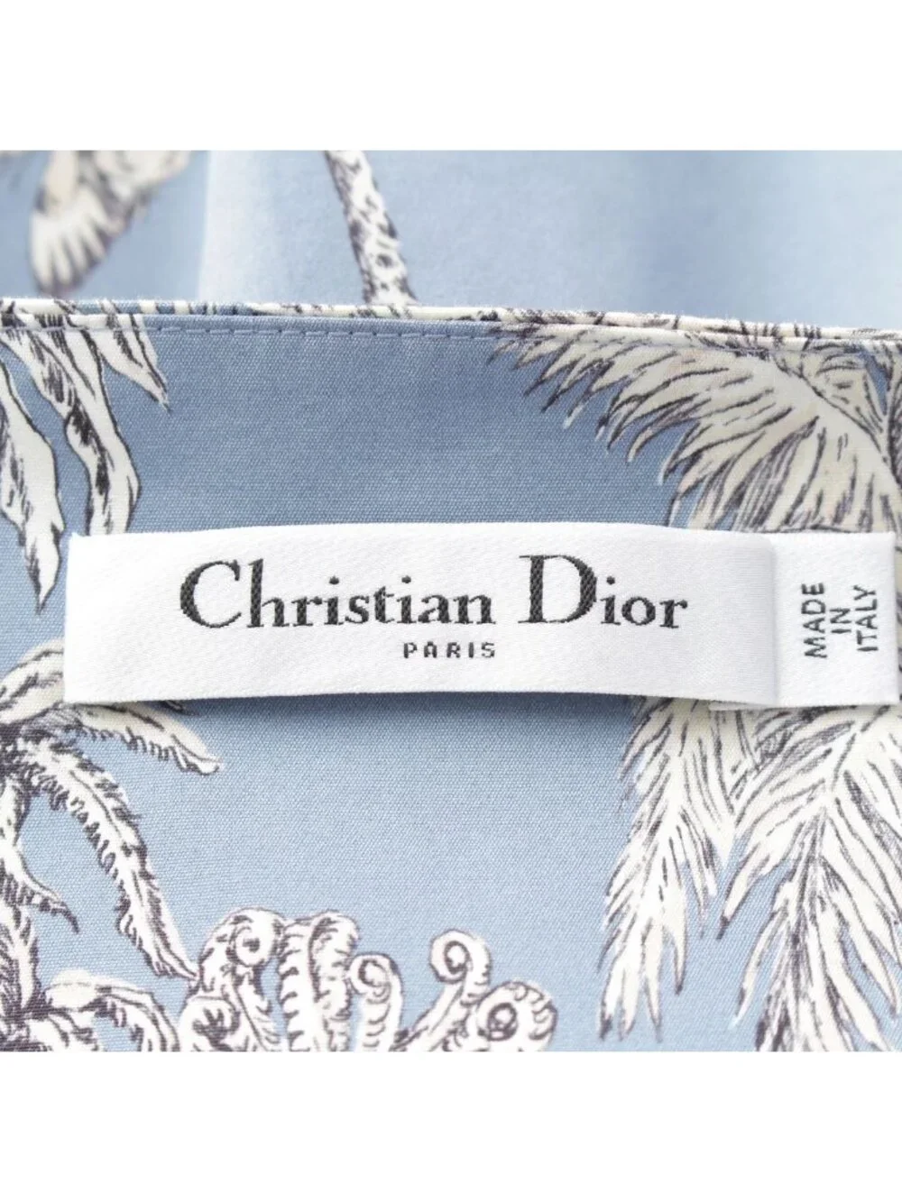 Dior | Dresses | Dior Iviera Cotton Silk De Jouy Palm Tree All Over ...